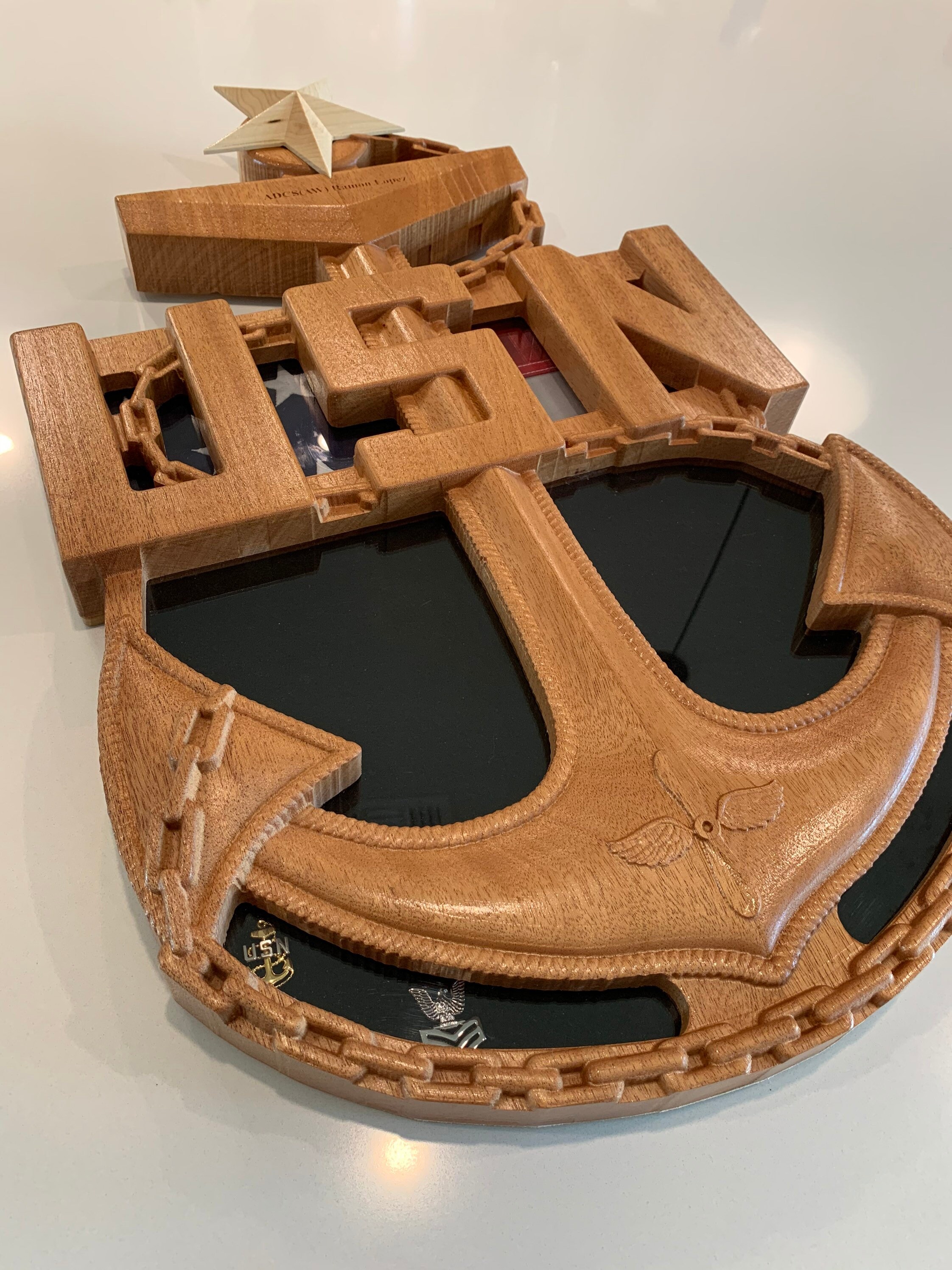 USN Chief Anchor Shadowbox 3D Object, File Download, Stl - Etsy