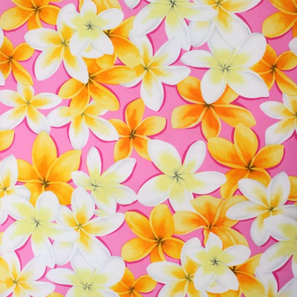 Hawaiian Yellow Fabric - Etsy