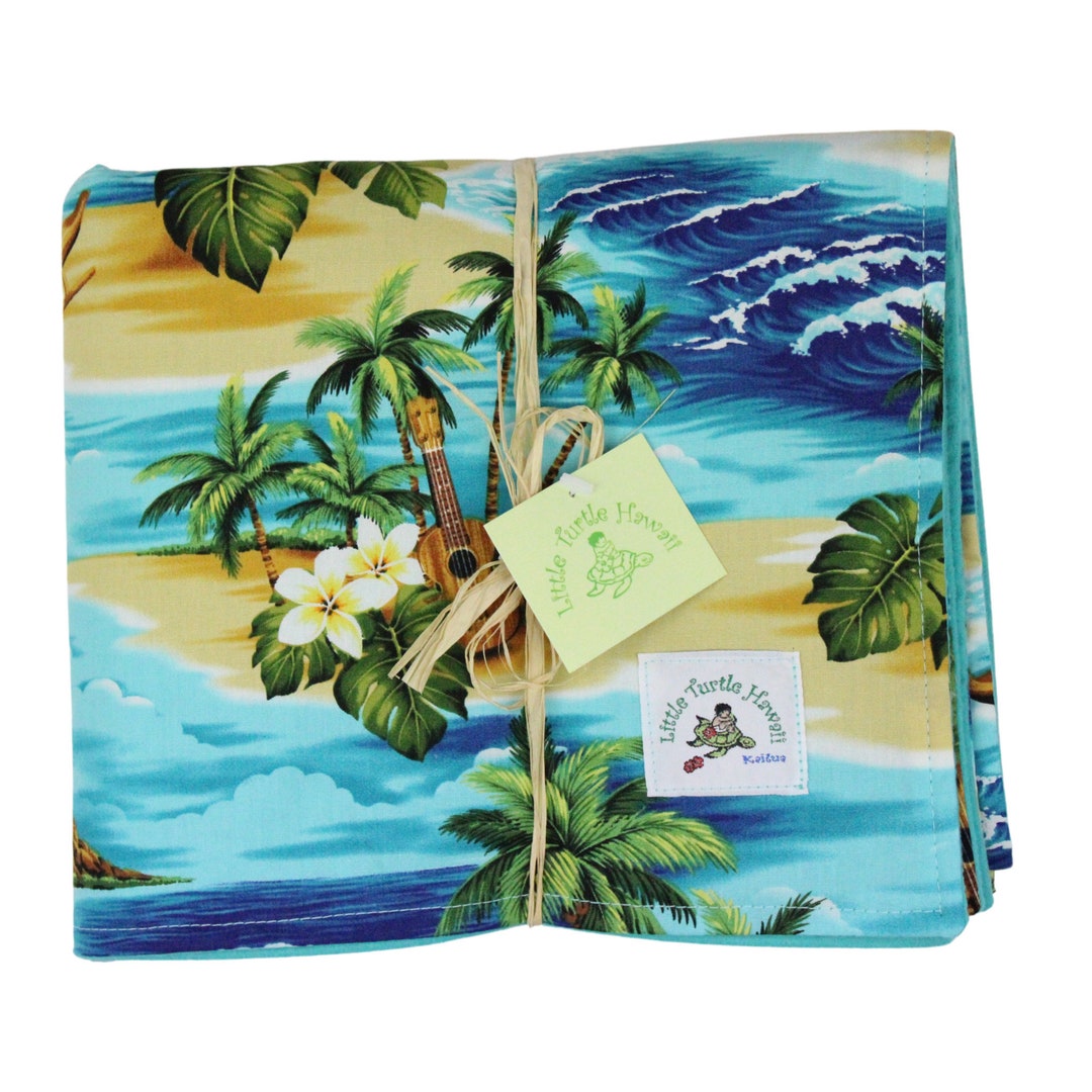 Hawaiian Baby Blanket Made in Hawaii Hawaiian Baby Shower Gift Ocean ...