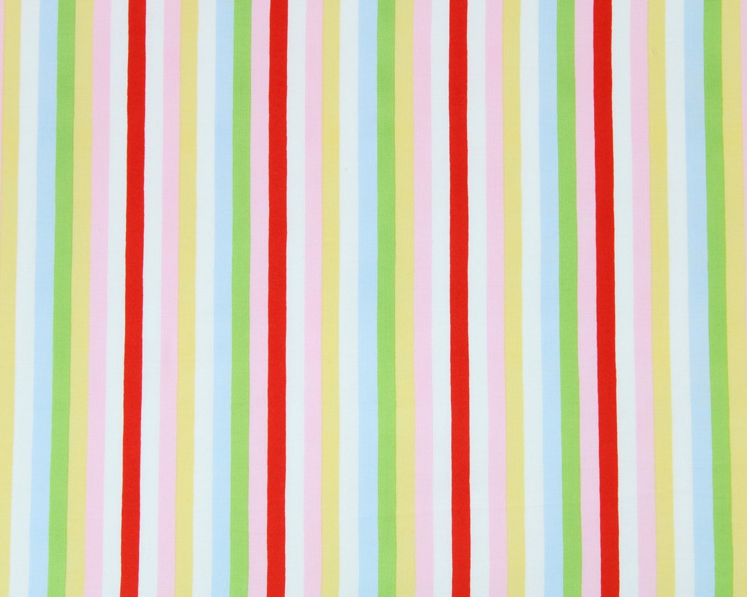Fabric Primary Stripes Bright Stripe Fabric by the Yard: Play Day ...