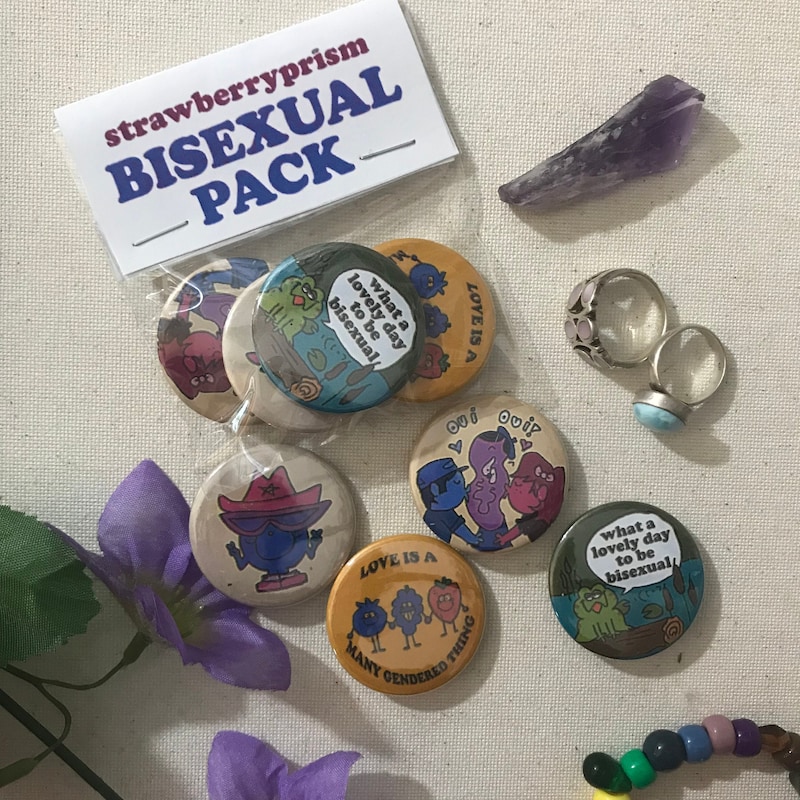 Bisexual Pride Pins Etsy