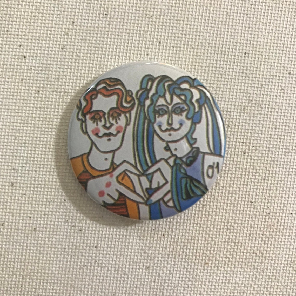 4 Pack Retro Style Jerma Button Pins 37 Mm - Etsy