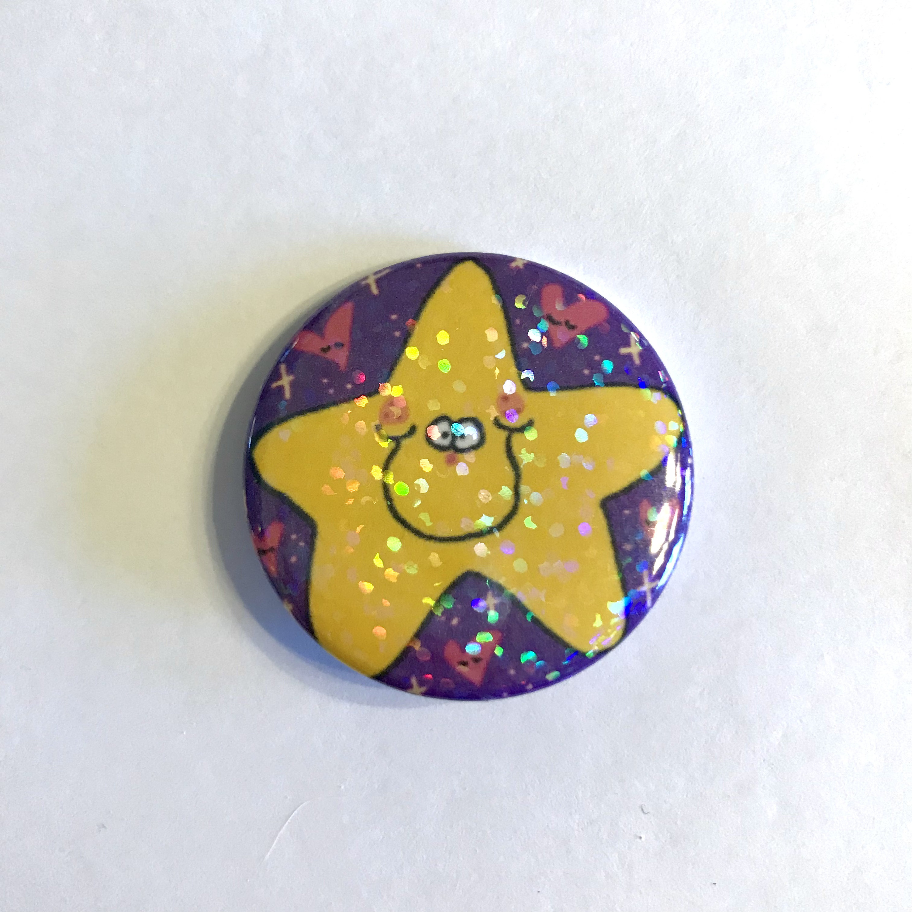 4 Pack Holographic Glitter Girly Y2K Button Pins 37 Mm - Etsy