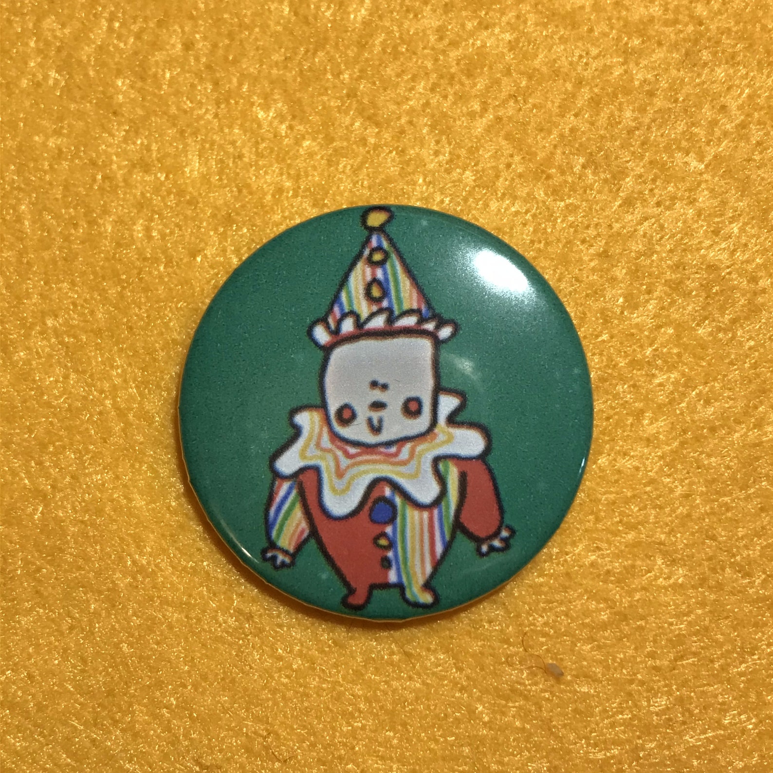 4 Pack Retro Style Clown Button Pins 37 Mm - Etsy