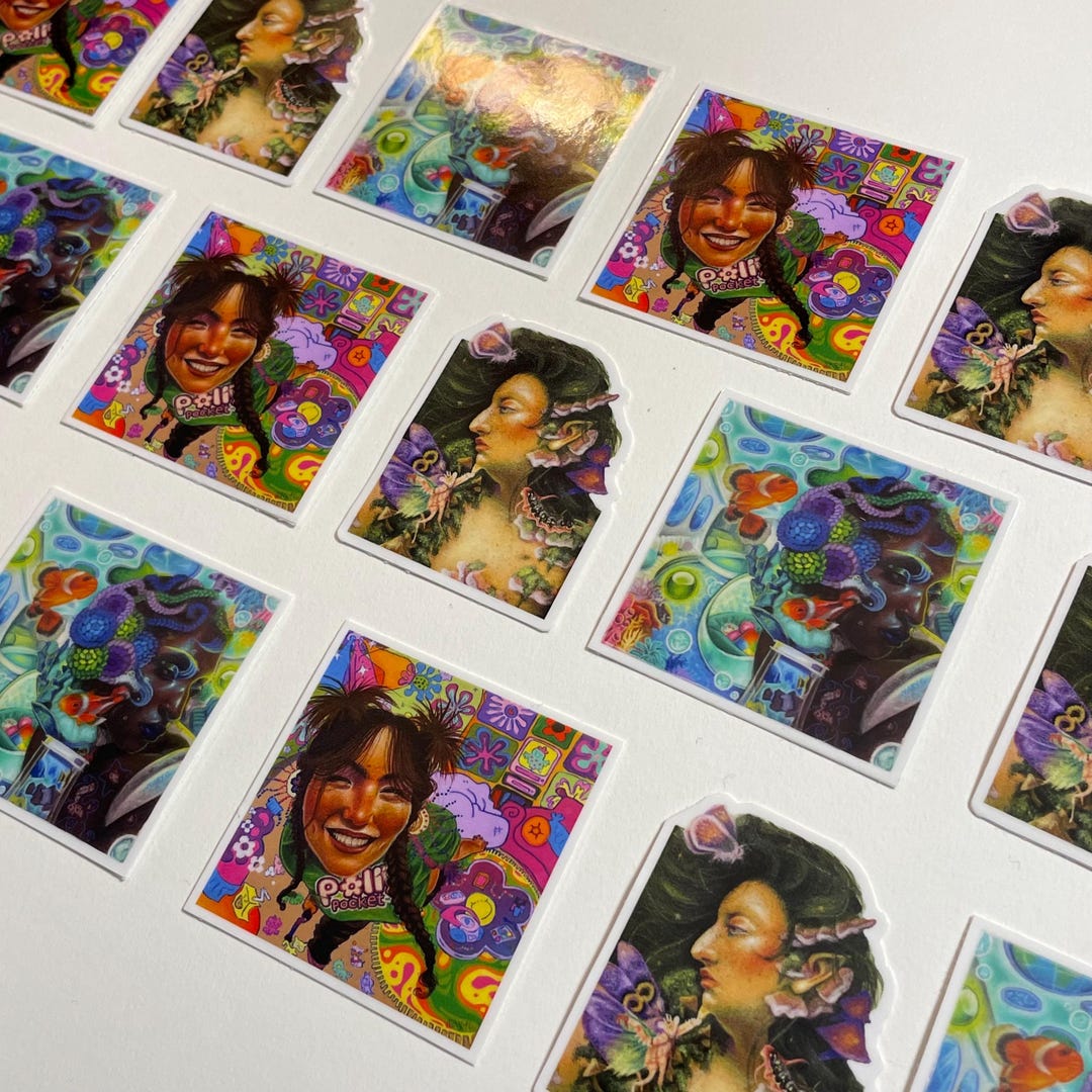 Aesthetic Girlies 2" Mini Sticker Pack. Y2K, Cottagecore, and Frutiger ...
