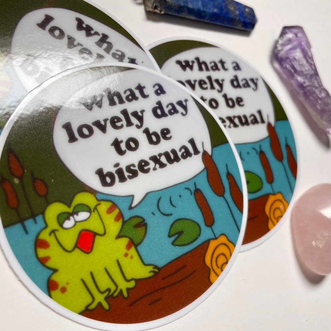Bisexual Frog 3 Sticker Etsy