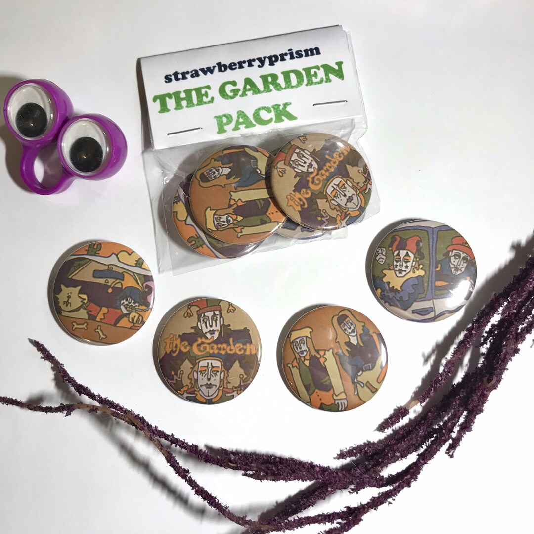 4 Pack Retro Style the Garden Button Pins ( 37 Mm ) - Etsy