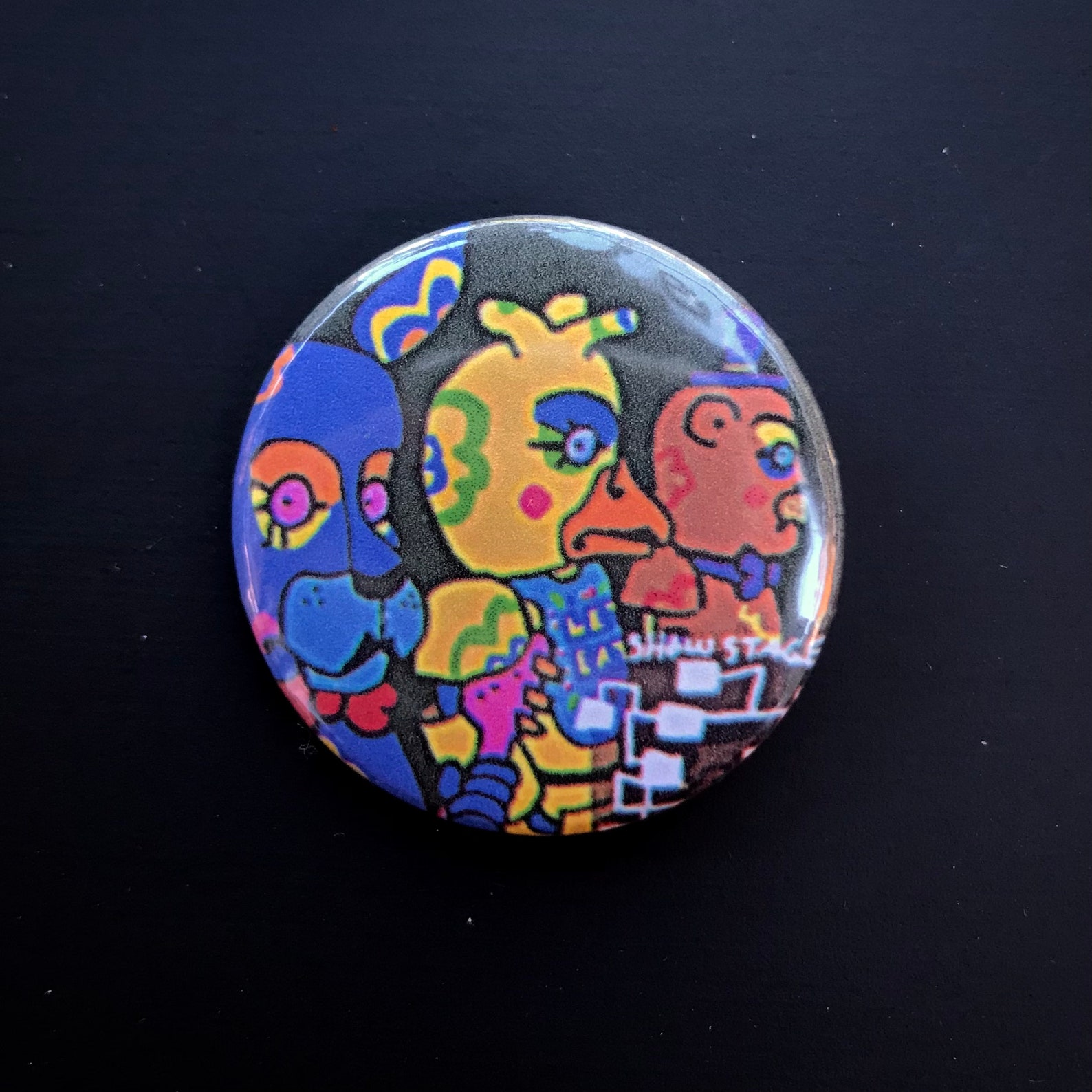 4 Pack Retro Style FNAF Button Pins 37 Mm - Etsy