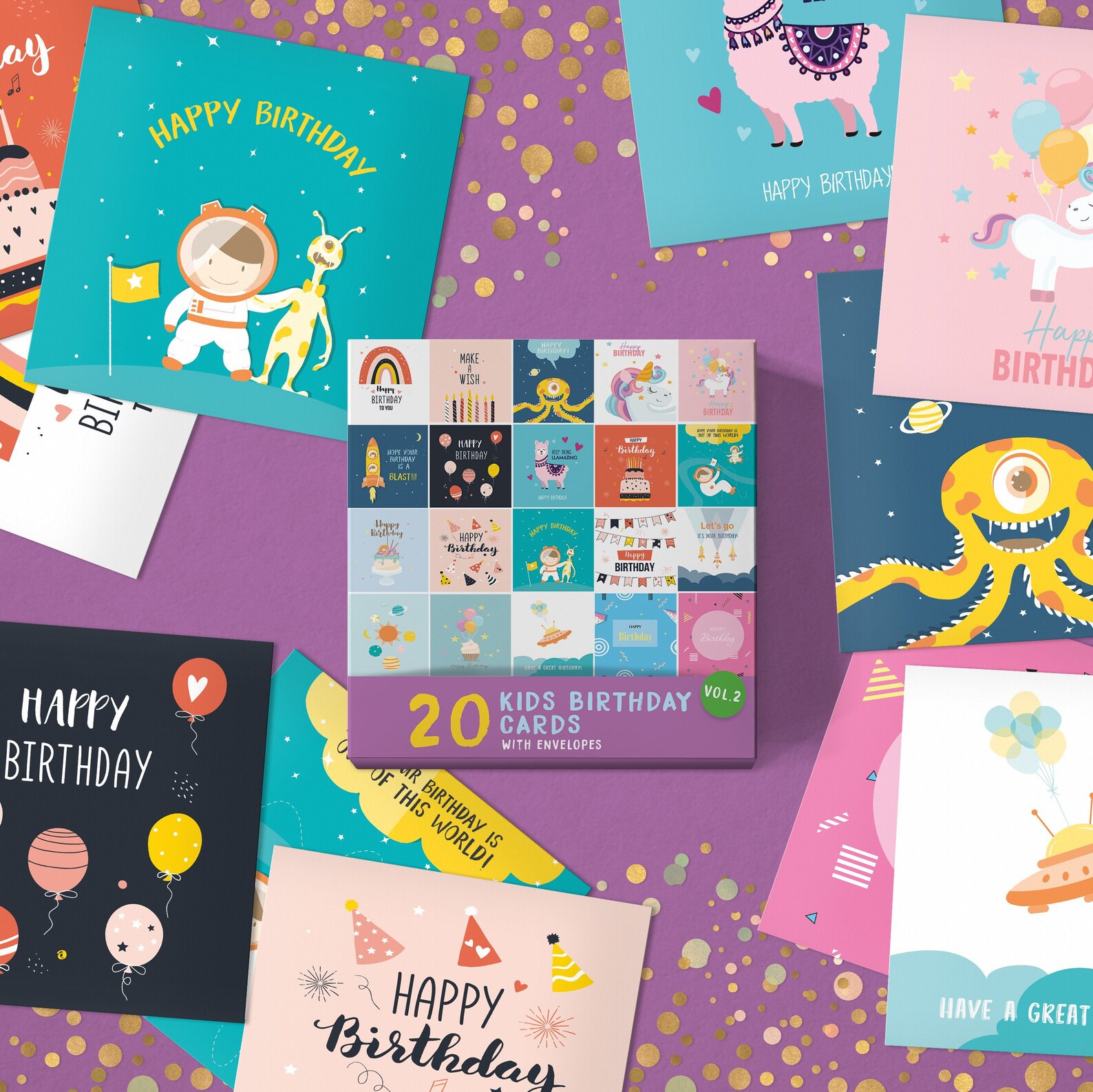 20 X Childrens Birthday Cards Vol 2 Childrens Assorted - Etsy UK