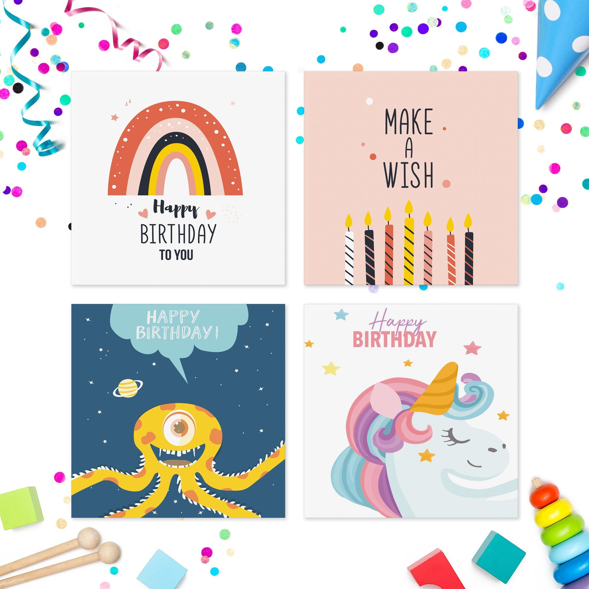 20 X Childrens Birthday Cards Vol 2 Childrens Assorted - Etsy UK