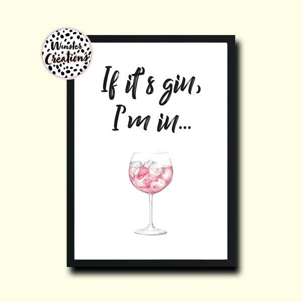 Gin Phrases - Etsy