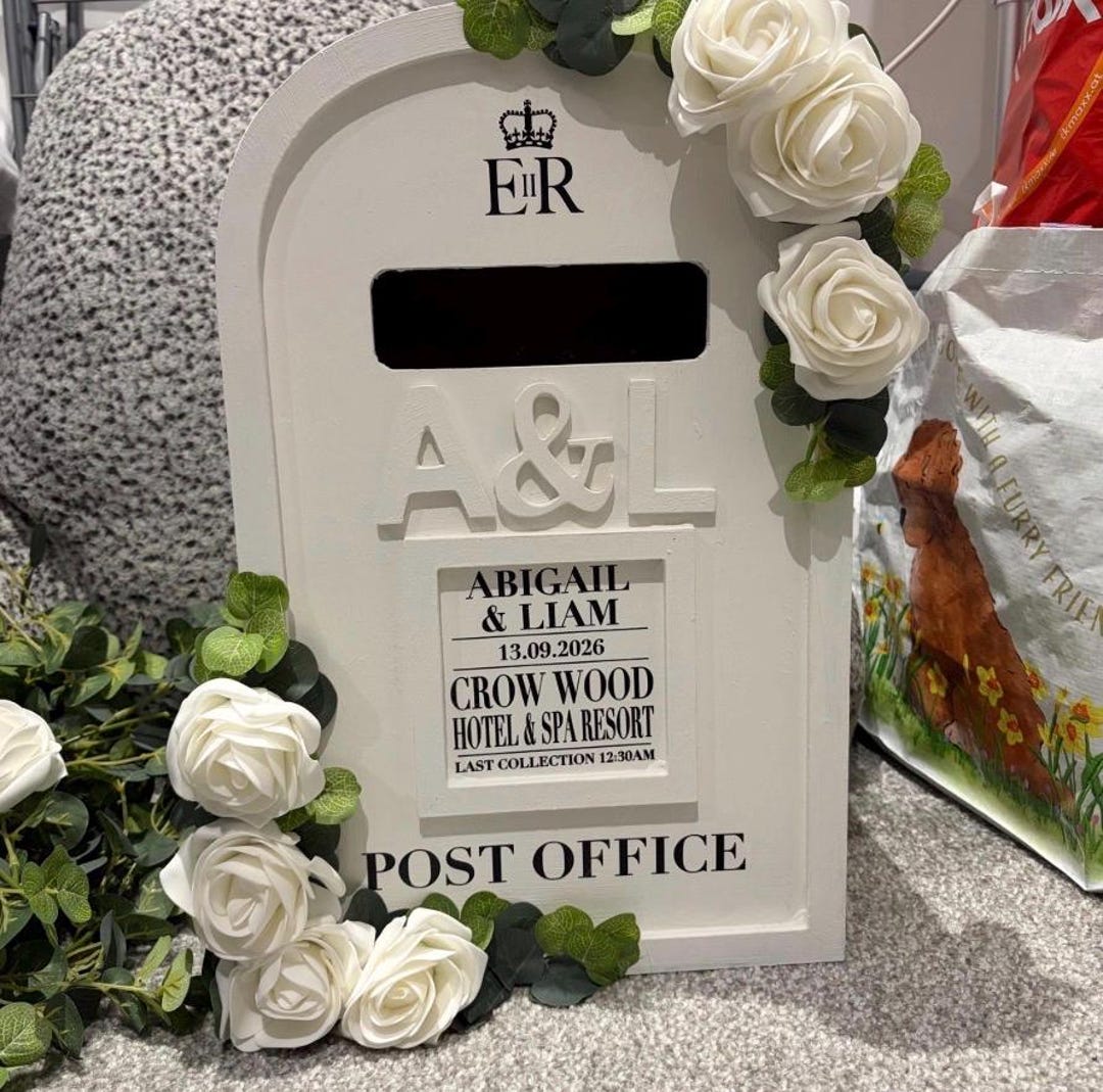 Diy Vinyls - Post Box, Box Sign, Wedding Sign, Personalised Wedding ...