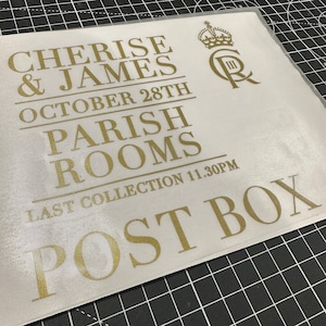 Diy Vinyls - Post Box, Box Sign, Wedding Sign, Personalised Wedding ...