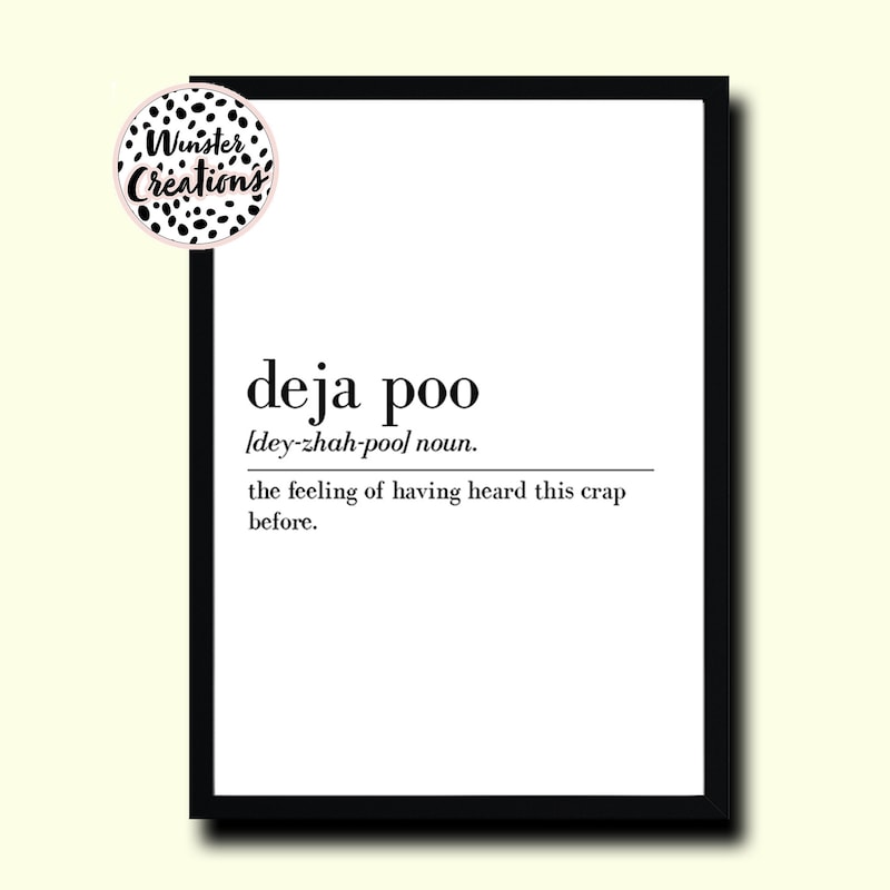 Deja Poo Definition - Etsy