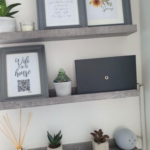 Wifi is on the House QR Scan Home Wall Decor Print - Connect to Wi-fi ...