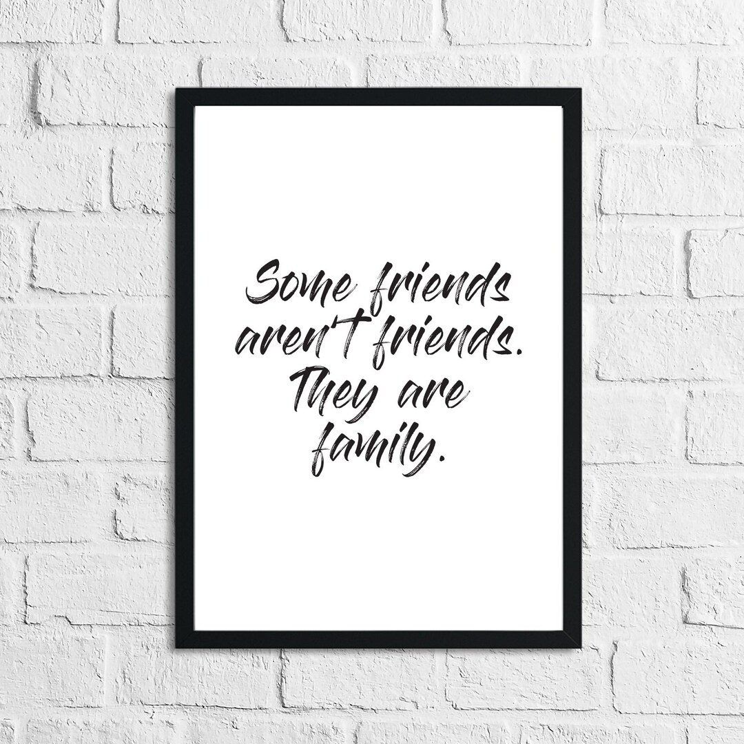 Some Friends Arent Friends They Are Family Inspirational Wall Decor ...