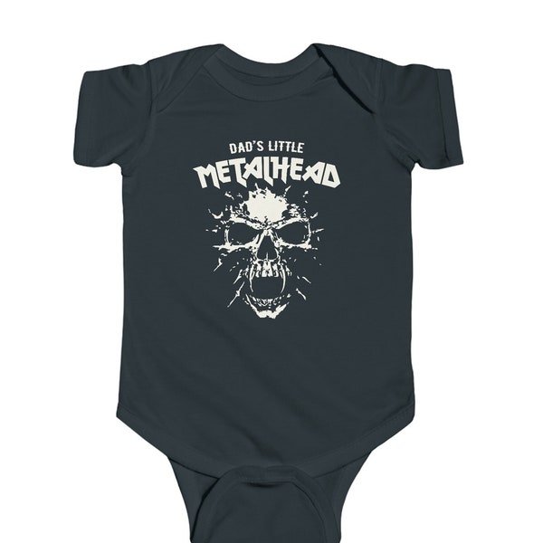 I Listen to Metal With My Daddy Heavy Metal Baby Clothes Alternative ...