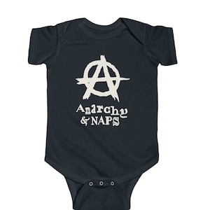 Punk Rocker Baby Bodysuit | Anarchy and Naps | Rock Toddler Clothes ...