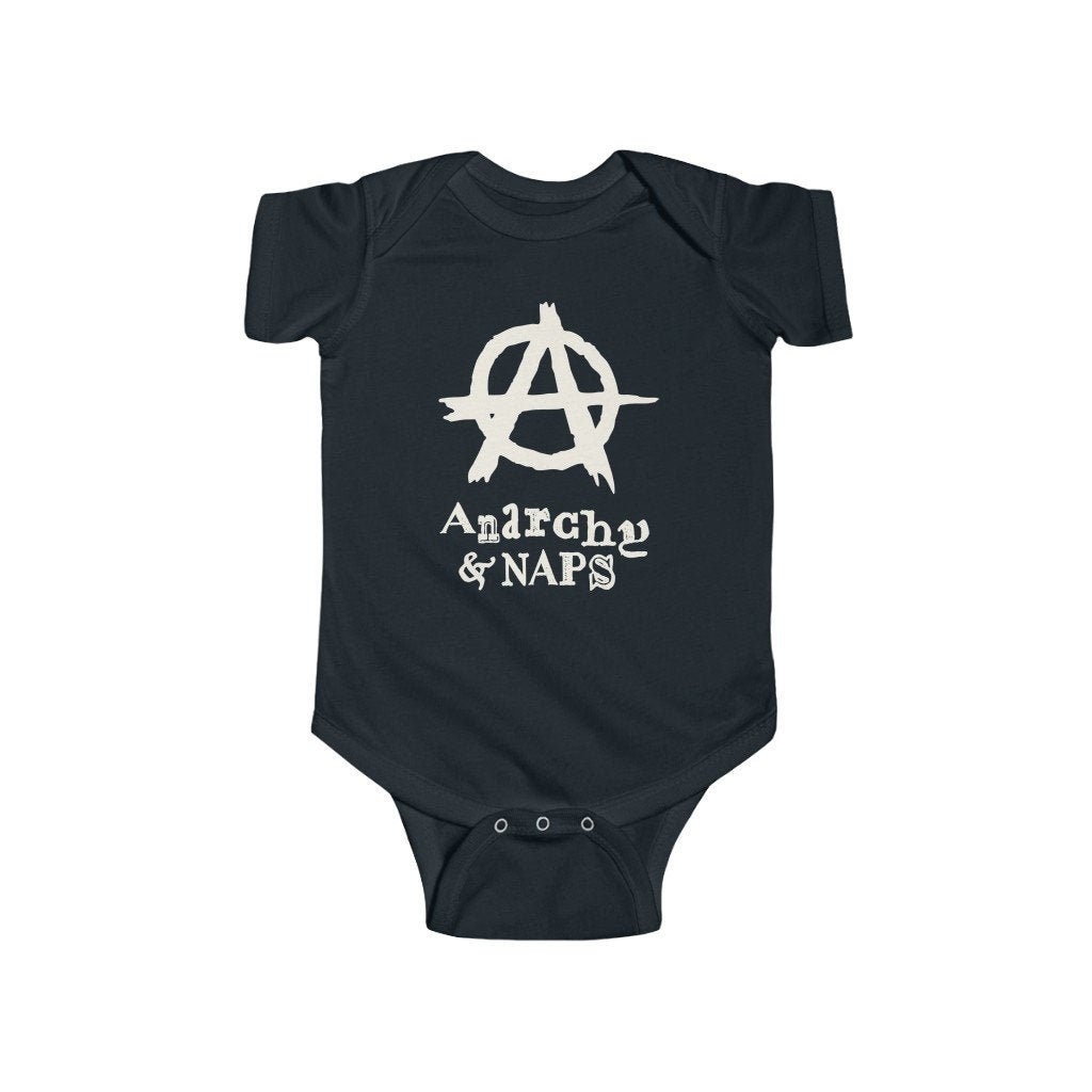Punk Rocker Baby Bodysuit Anarchy and Naps Rock Toddler - Etsy