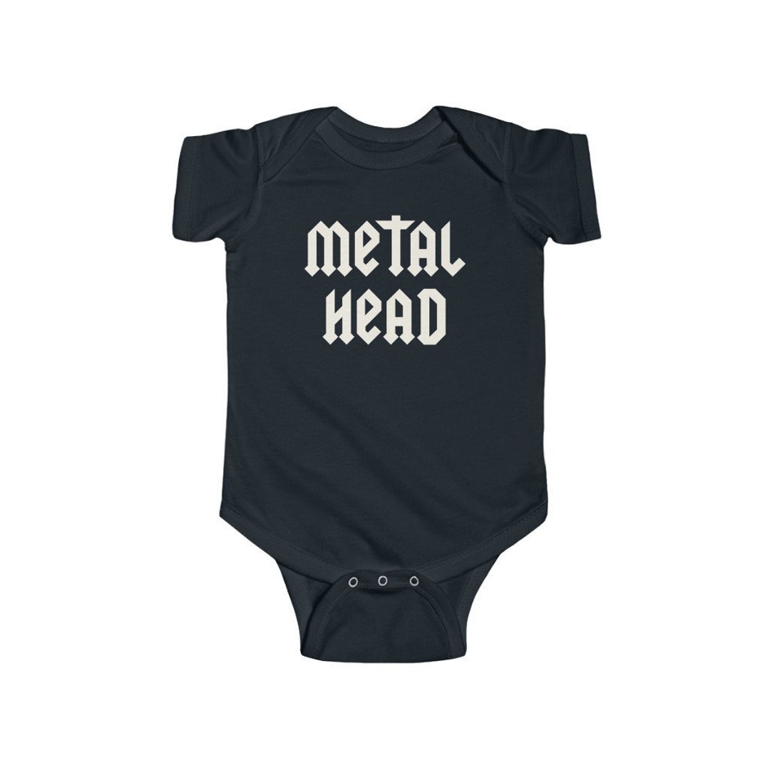 Metalhead Baby Clothes | Heavy Metal Baby Bodysuit | Cool Alternative ...