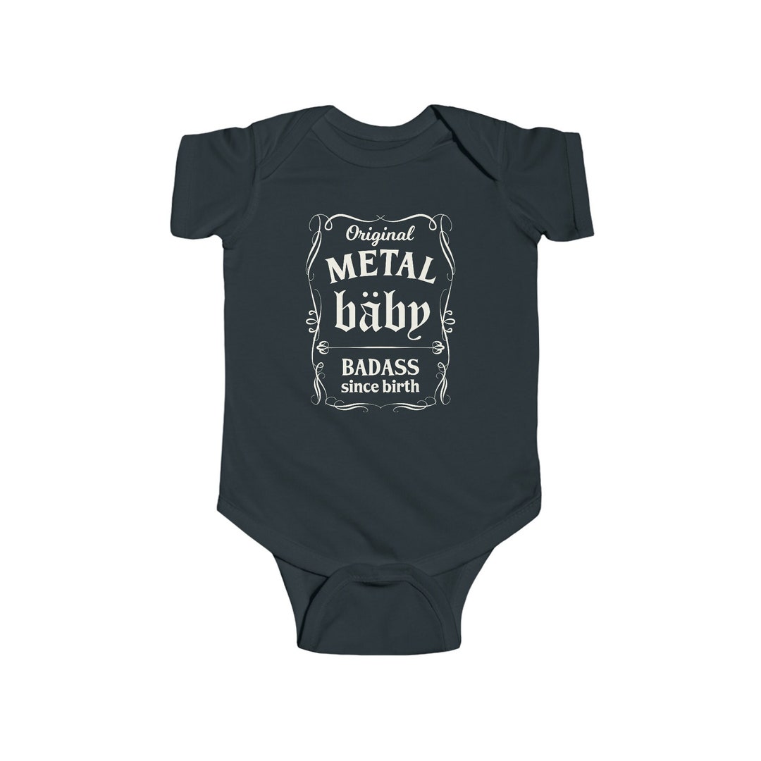 Original Metal Bäby | Gothic Aesthetic Baby Bodysuit | Goth Rocker Baby ...