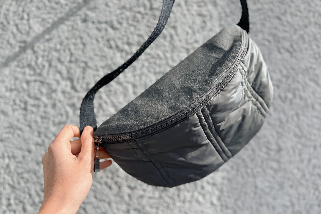 Unique Large Belly Bag PAOLA, Puffer Bag Made of Upcycled Jacket, With ...