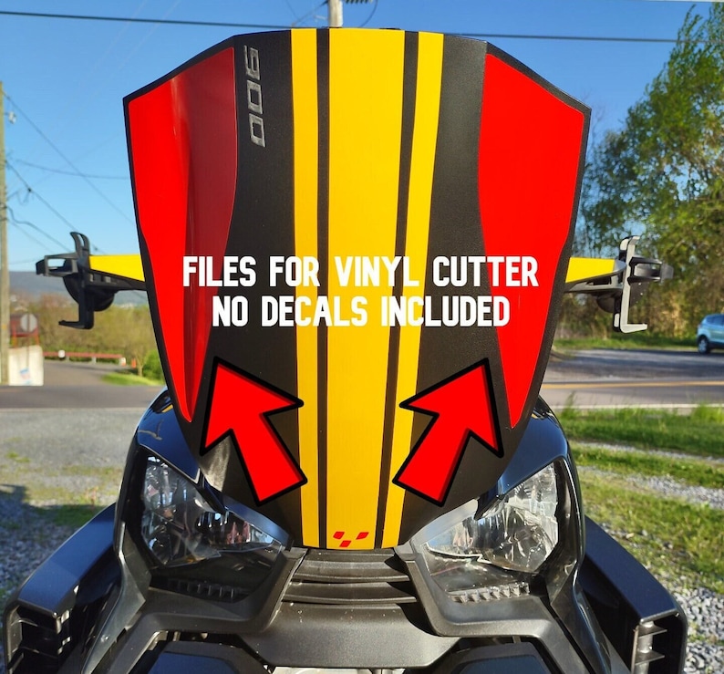 Frunk Accent Decal Template for Can-am Ryker SVG and PDF Files for Any ...