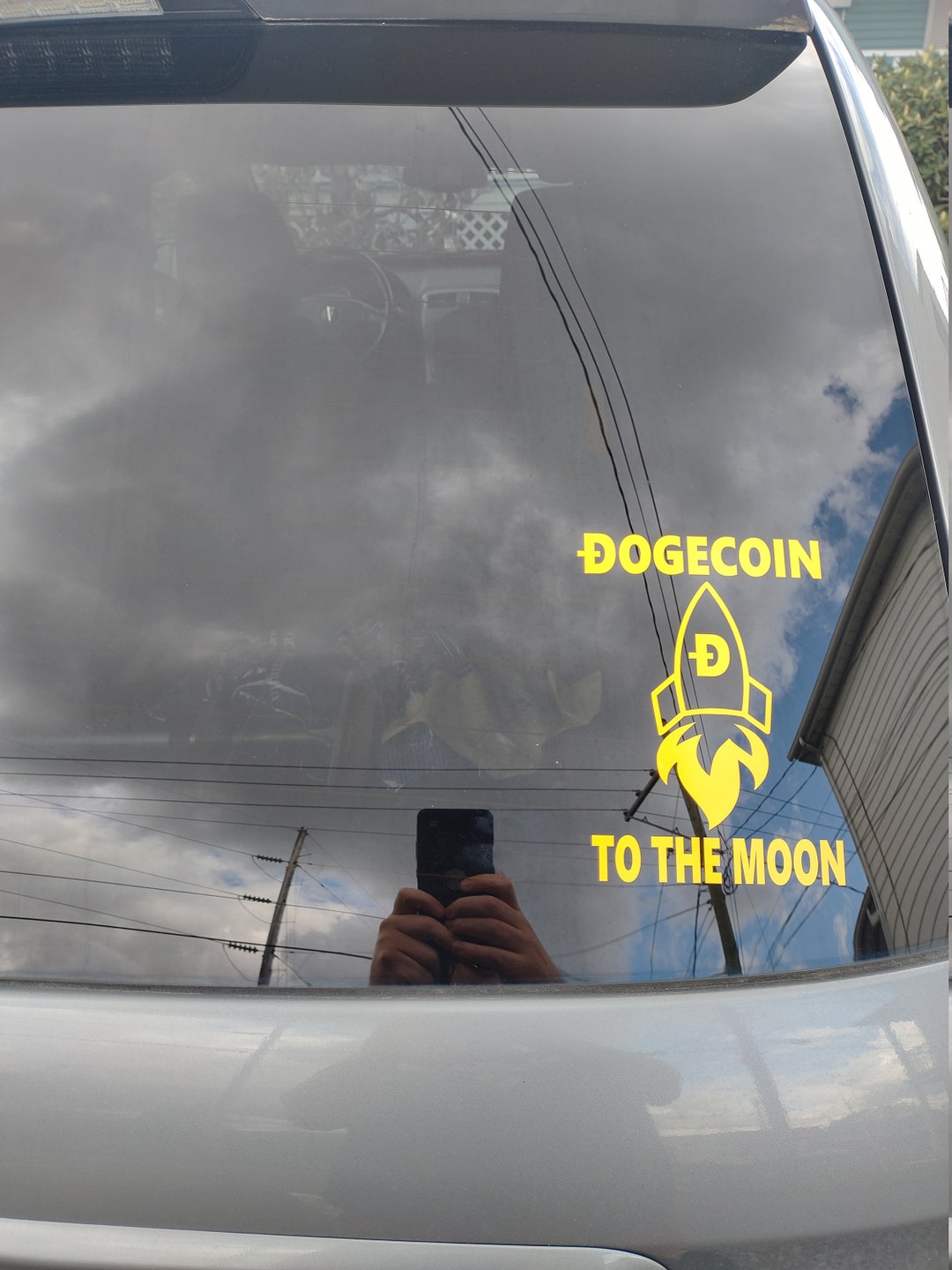 Dogecoin to the Moon Decal includes 2 Decals - Etsy