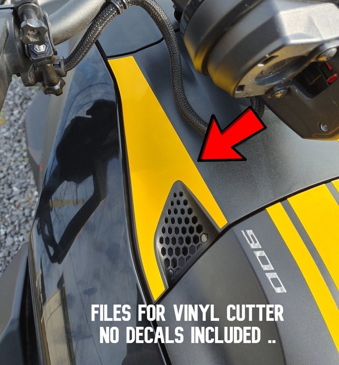 Above Frunk Vent Decal Template for Can-am Ryker (SVG and PDF Files for ...