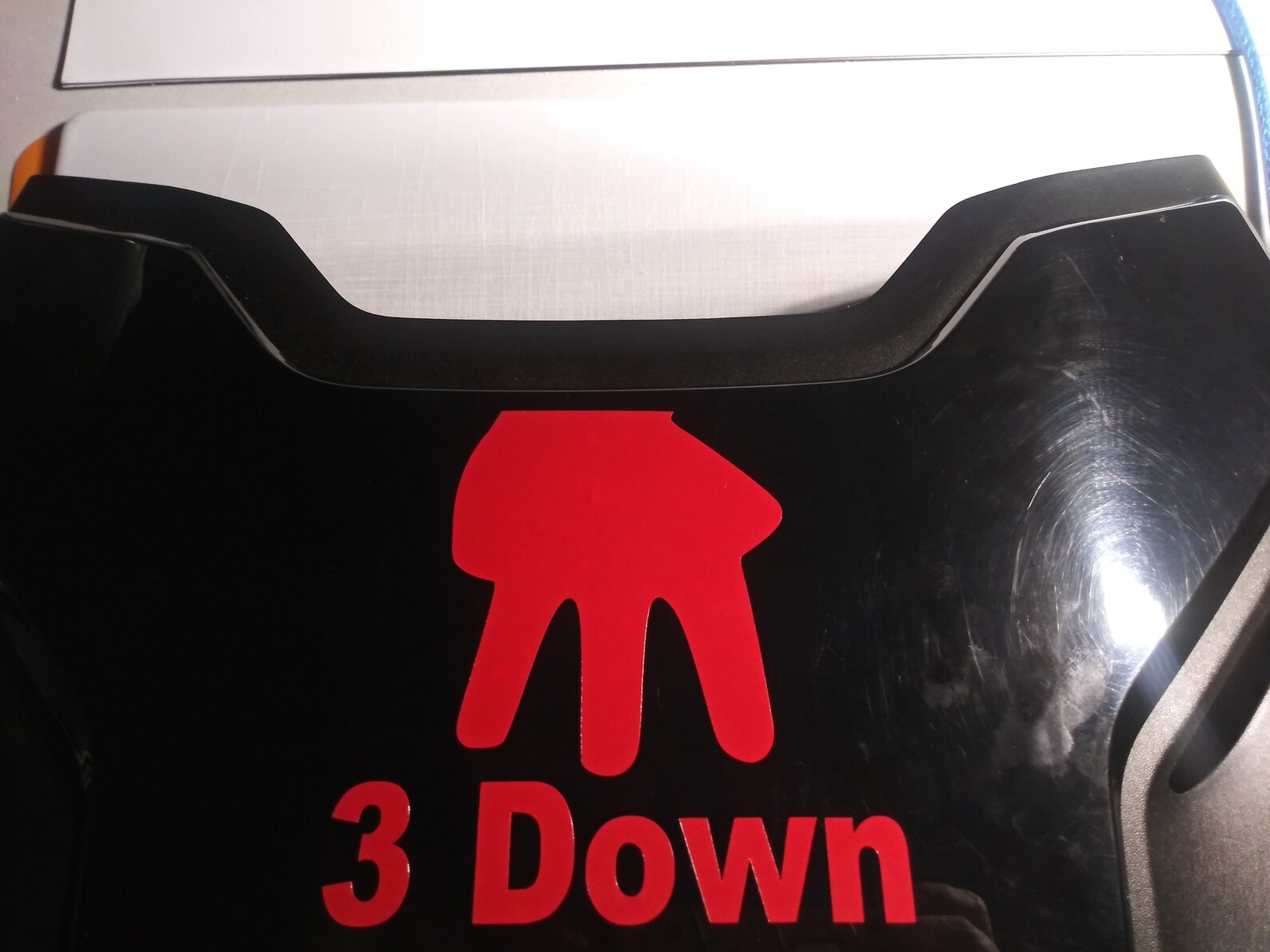 3 Down Biker Wave Decals for Prescott Wheel Hub Caps and Hood Accent ...