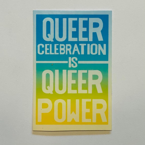 Queer Celebration Queer Power Sticker Waterproof | Etsy