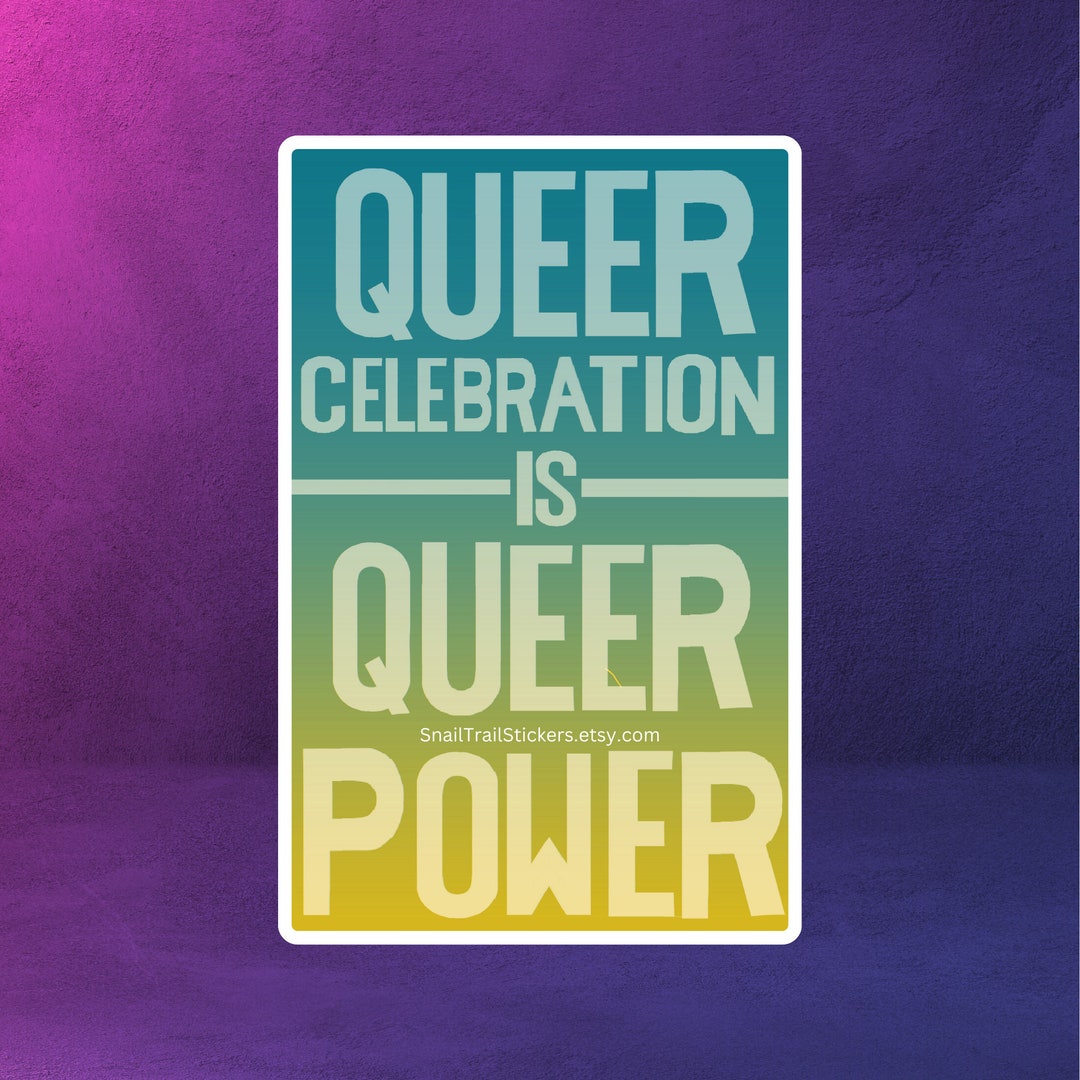 Queer Celebration Queer Power Sticker (waterproof) - Etsy