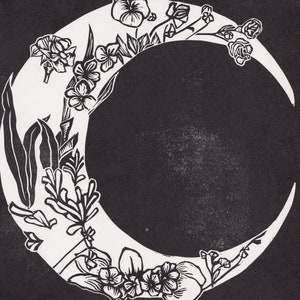 Queer Flower Language Linocut Print 2021 Unframed - Etsy