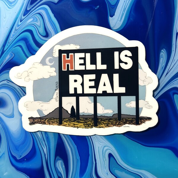 Hell is Real Billboard - Etsy