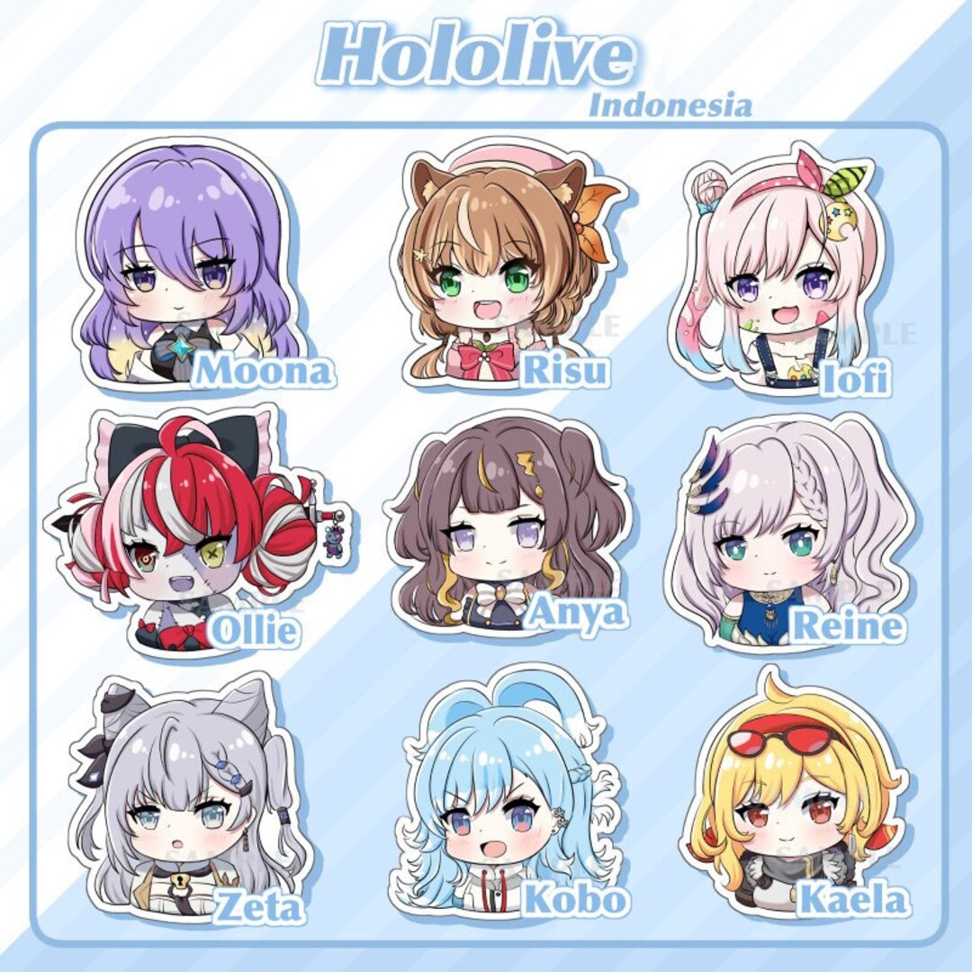 Hololive ID ALL Gen 2 Vinyl Sticker - Etsy