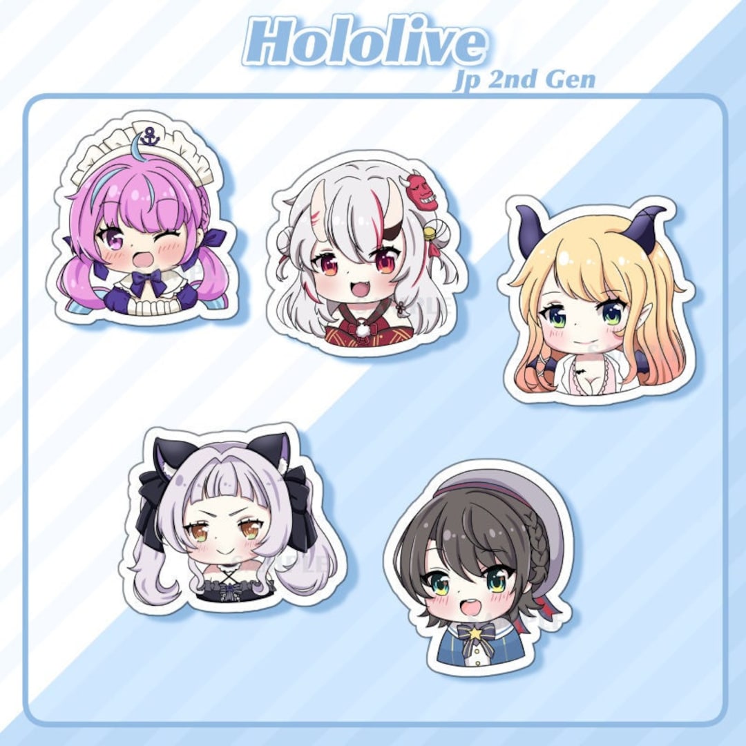 Hololive 2nd Gen 2 Vinyl Sticker - Etsy
