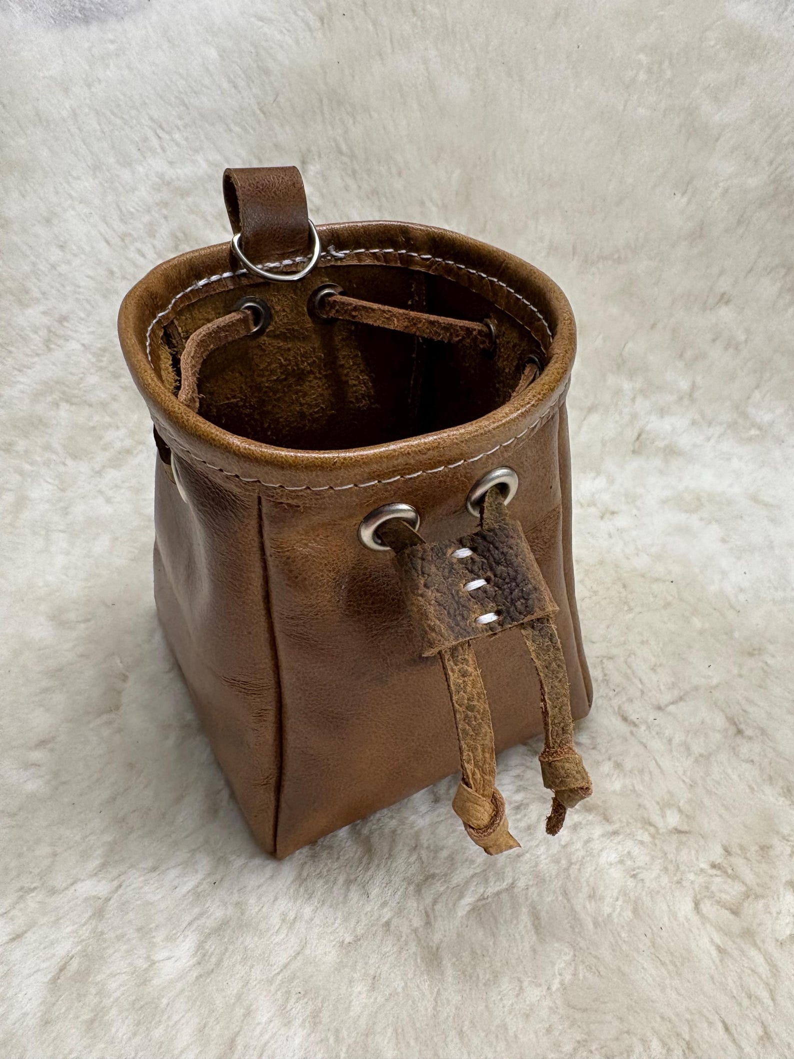 Leather Belt Pouch, Coin Pouch, Drawstring Pouch, Renaissance Pouch ...
