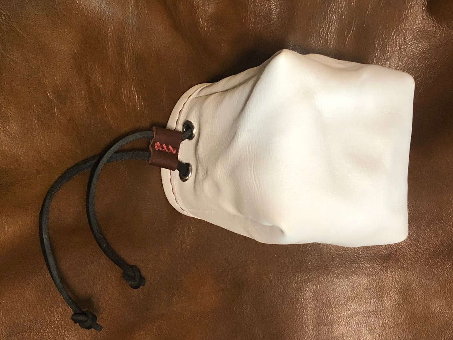Leather Belt Pouch Coin Pouch Drawstring Pouch Renaissance - Etsy