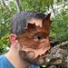 Leaf Druid Mask Guardian Leather Mask Victorian Costume Halloween Elven ...