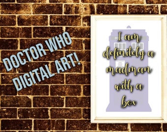 It's Bigger on the Inside Tardis Wall Art Tardis Art Doctor Who Gifts ...
