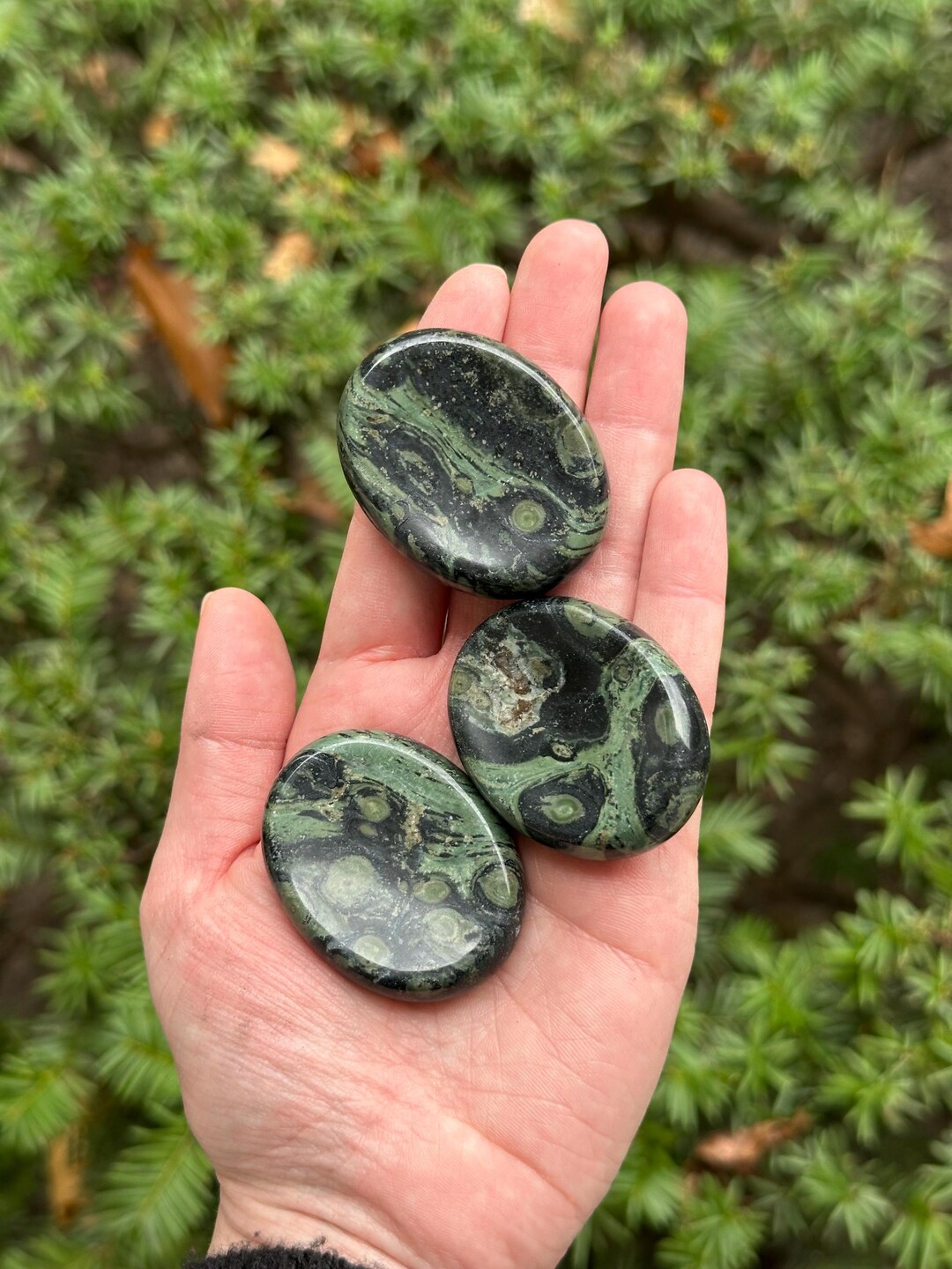 Kambaba Jasper Worry Stone - Etsy