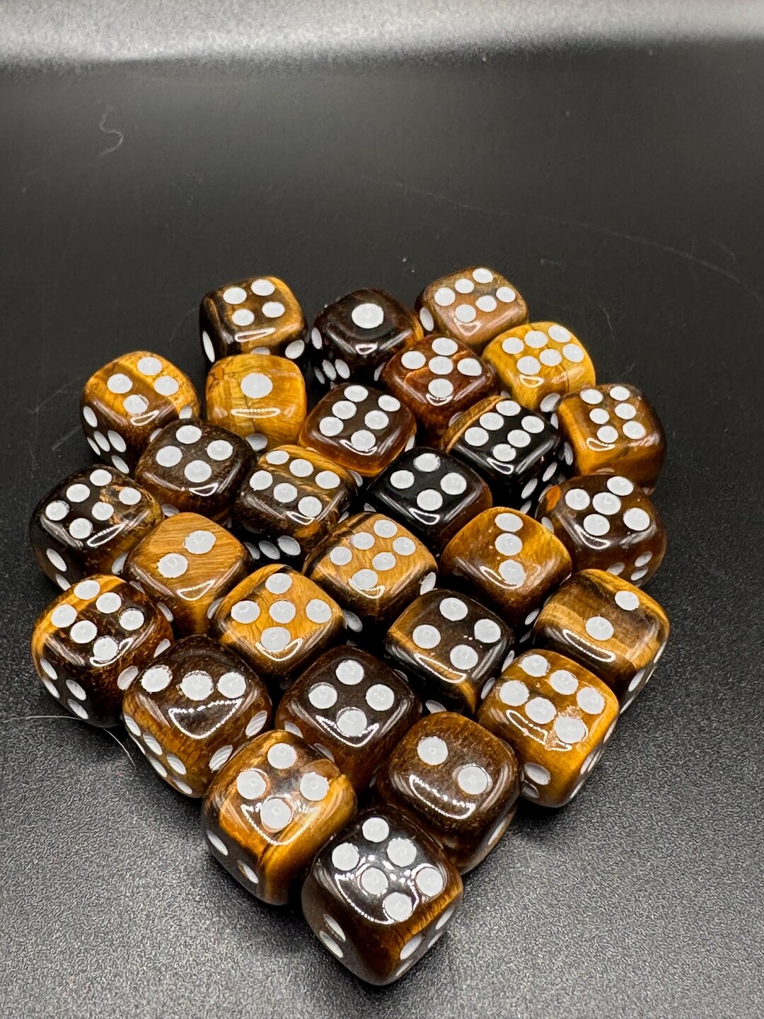 Tigers Eye Dice (1 Die) - Etsy