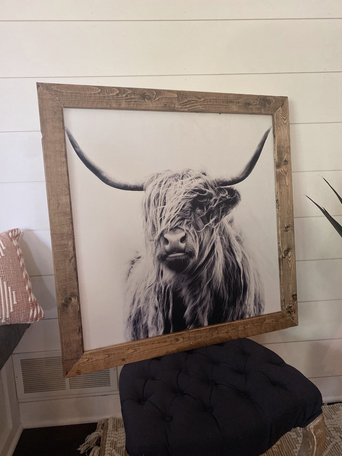 Fully Framed Highland Cow - Etsy
