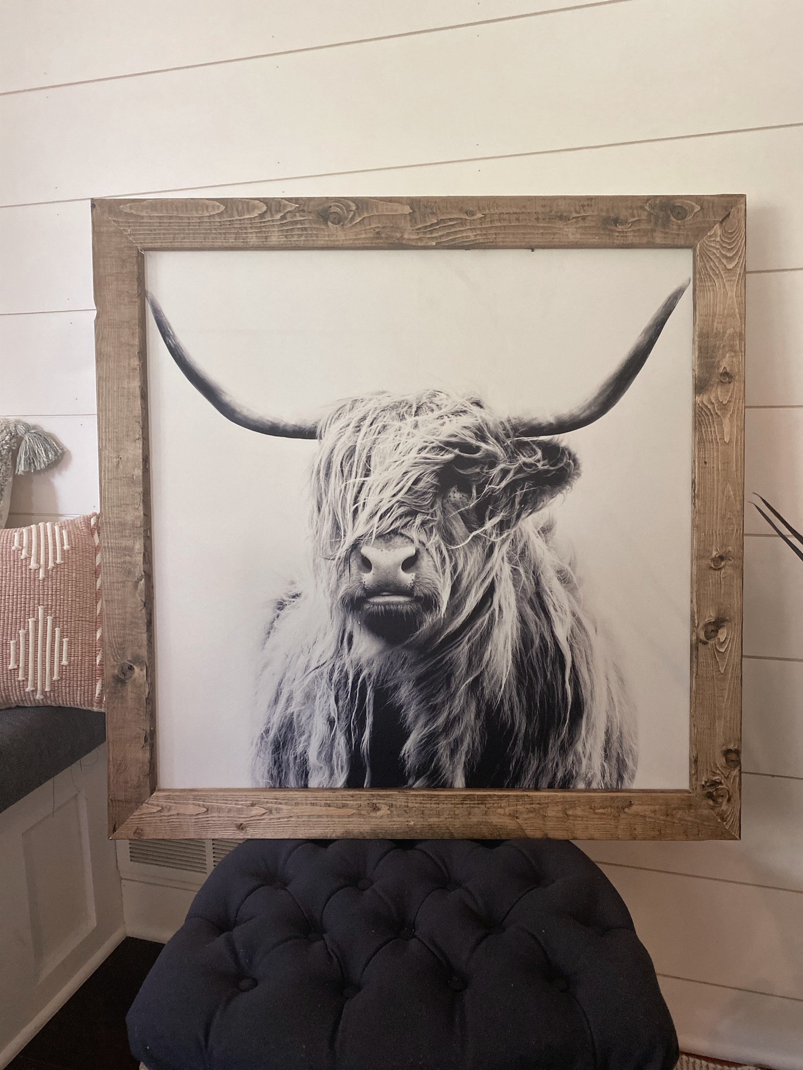 Fully Framed Highland Cow - Etsy