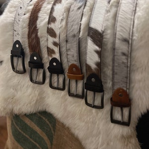Cowhide Belts - Etsy