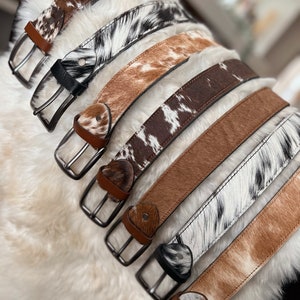 Cowhide Belts - Etsy