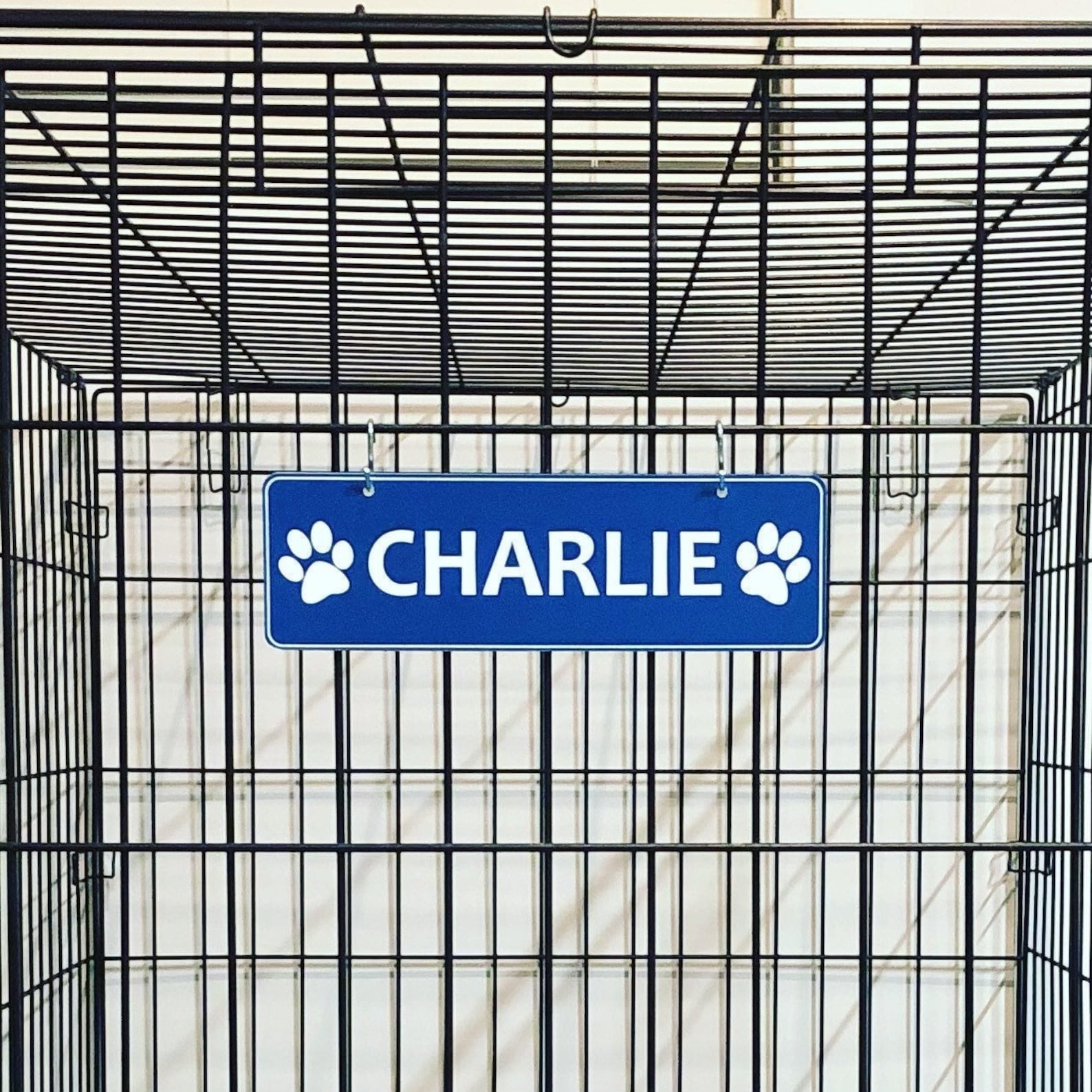 Dog Paw Kennel Name Plate Dog Tag Crate Pet Tag Doghouse Sign - Etsy