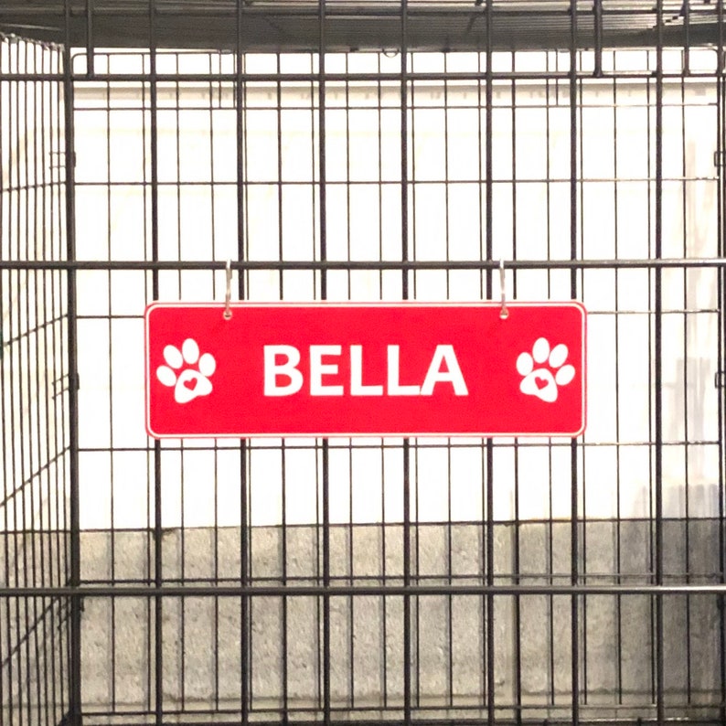 Kennel Dog Crate Name Plate Paws With HEARTS Pet Tag Doghouse Etsy kennel-dog-crate-name-plate-paws-with-hearts-pet-tag-doghouse-etsy