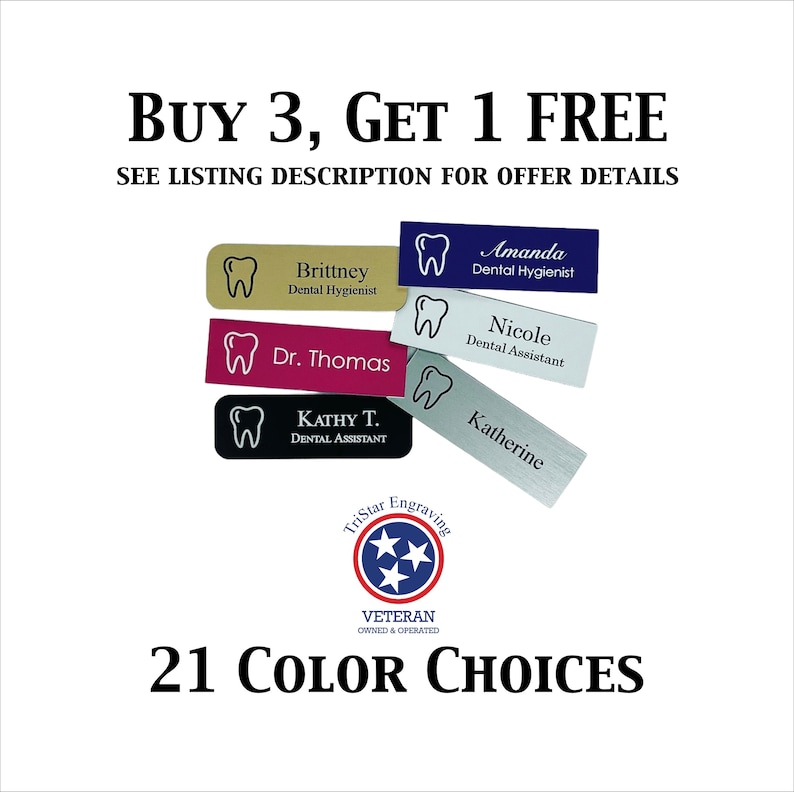 DENTAL Name Tag Dentist Dental Assistant Dental Hygienist RDH - Etsy