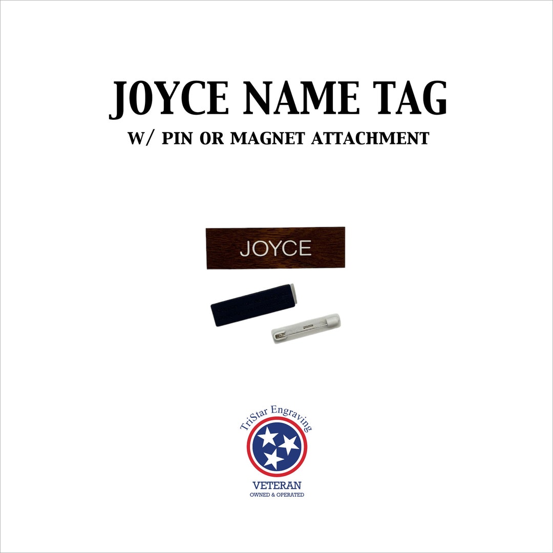 JOYCE Name Tag Halloween Costume Accessory Name Badge Joyce Byers - Etsy